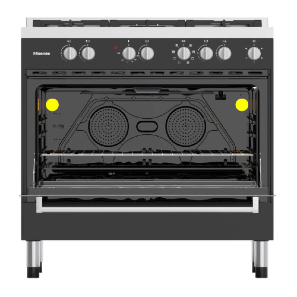 Hisense Free Standing Stove (Gas/Electric) HFS90GA5EBL - Stasie Meubels